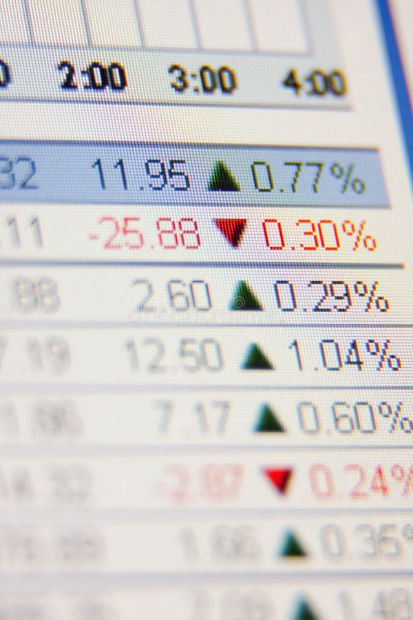 Stock rates stock image. Image of data, capitalism, green - 7524215