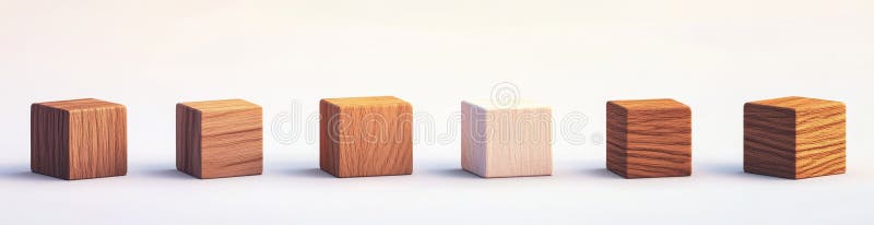 A Stock Render Set of a 3D Wooden Cube Block Frame and a Wireframe ...