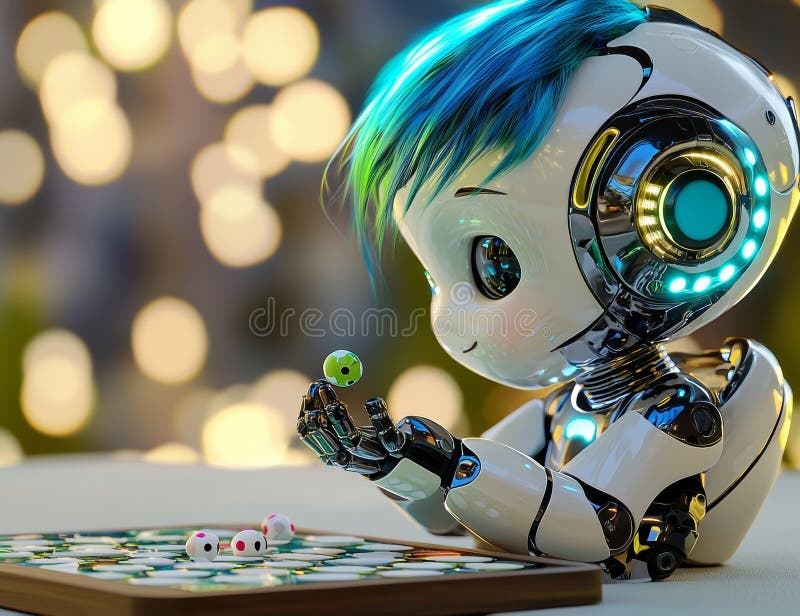 AI, Machine Learning, Hand of Robot Touching Big Data Network ...