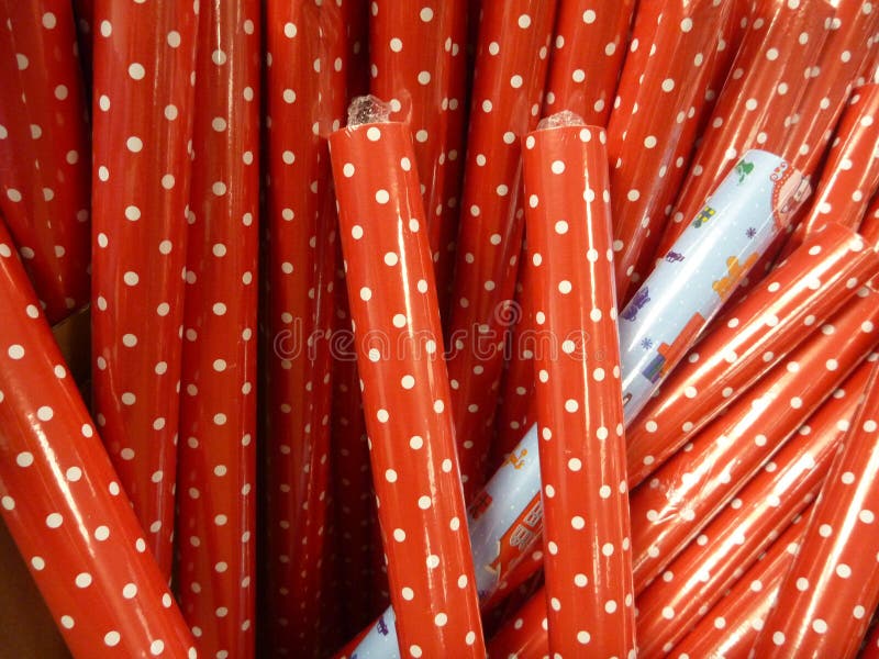 Stock of Roles of Decorative Paper Stock Photo - Image of closeup, gift ...