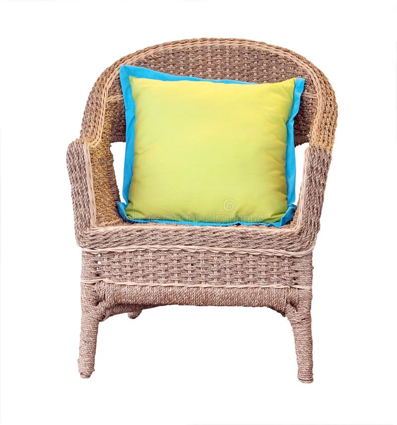 Stock-Stuhl mit Kissen stockbild. Bild von nett, möbel - 5956979