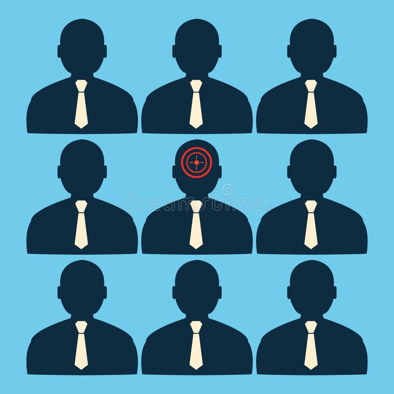 Stock Target in the Form of Man Stock Vector - Illustration of success ...