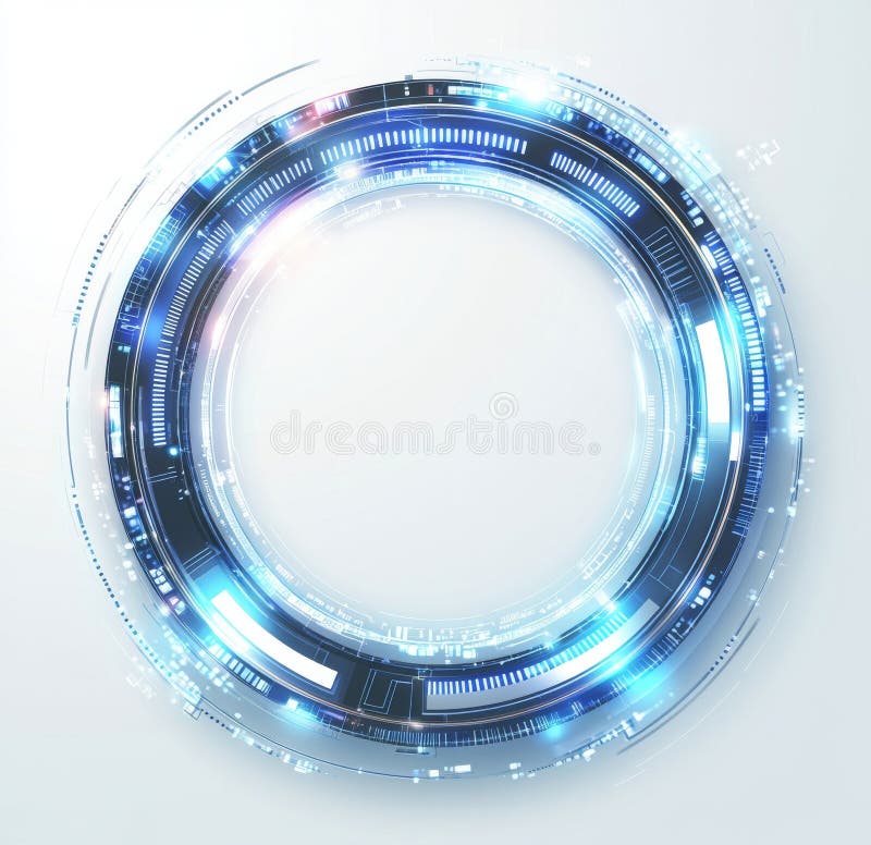 Stock Technology Pattern Circular Space Transparent Background Stock ...
