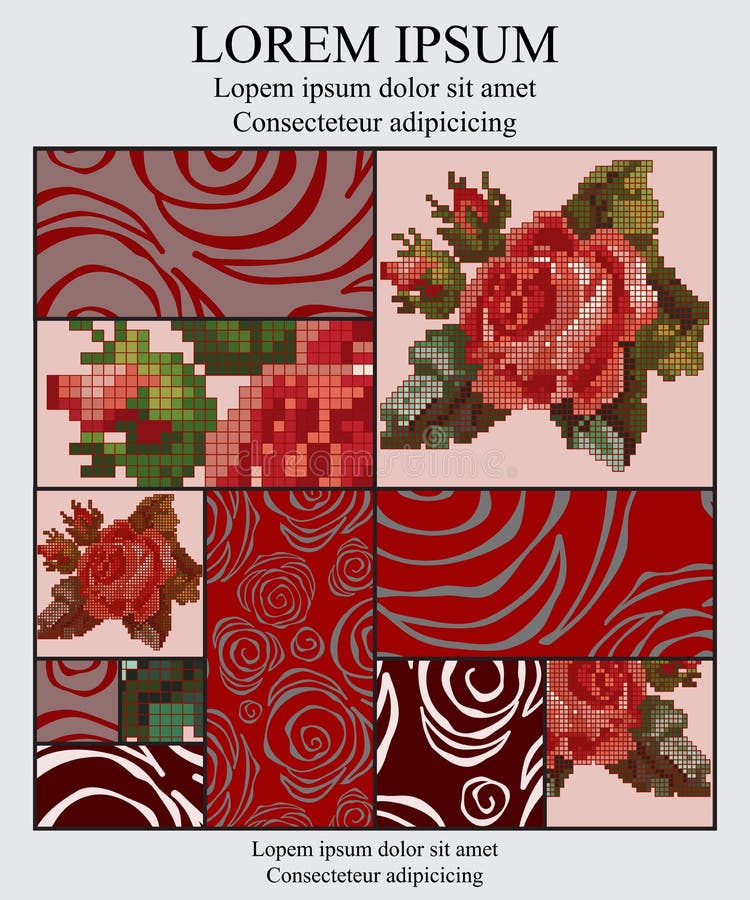 Stock Template for Brochure, Card, Cover, Book with Patch Stock ...