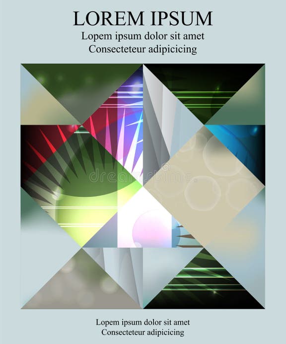 Stock Template for Brochure, Card, Cover, Book with Patch Stock ...