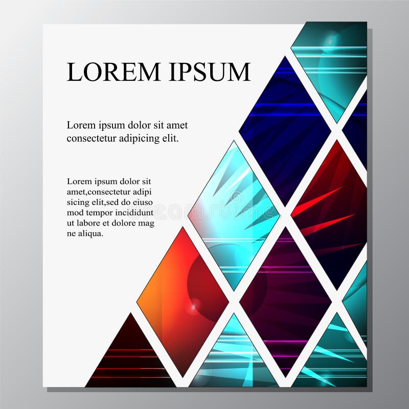Stock Template for Brochure, Card, Cover, Book Stock Illustration ...