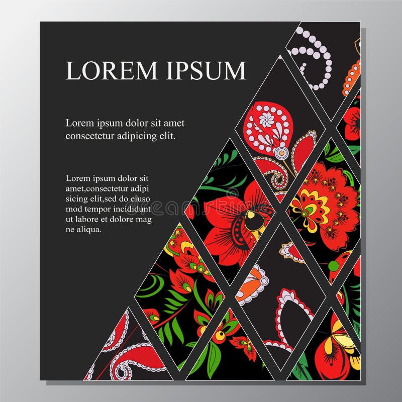 Stock Template for Brochure, Card, Cover, Book Stock Illustration ...