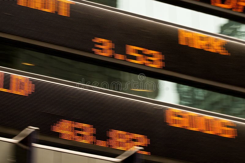 Stock ticker stock image. Image of finance, blur, sell - 8588285