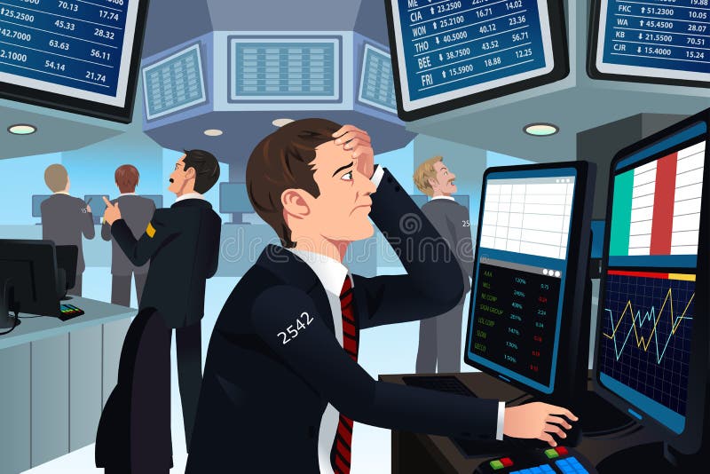 Stock trader stock vector. Illustration of professional - 20644267