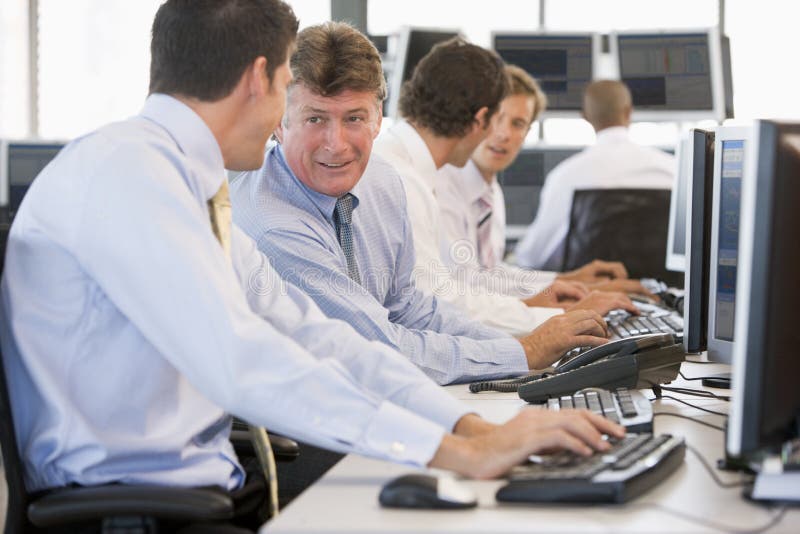 Stock Traders at Work stock photo. Image of aged, horizontal - 10970518