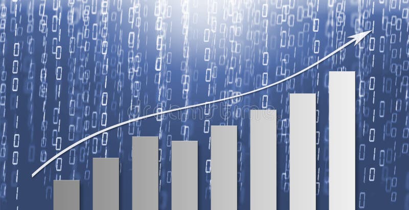 Stock Trading Chart, Rising Strategy Chart, Business Concept. Stock ...