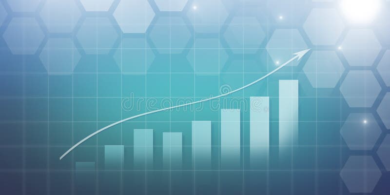 Stock Trading Chart, Rising Strategy Chart, Business Concept. Stock ...