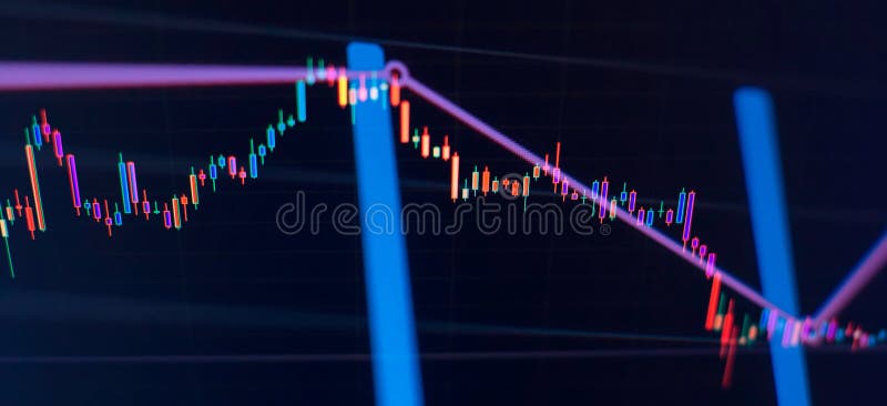 Stock Trading, Crypto Currency Background.Charts of Financial ... Stock Trading, Crypto Currency Background.Charts of Financial ...