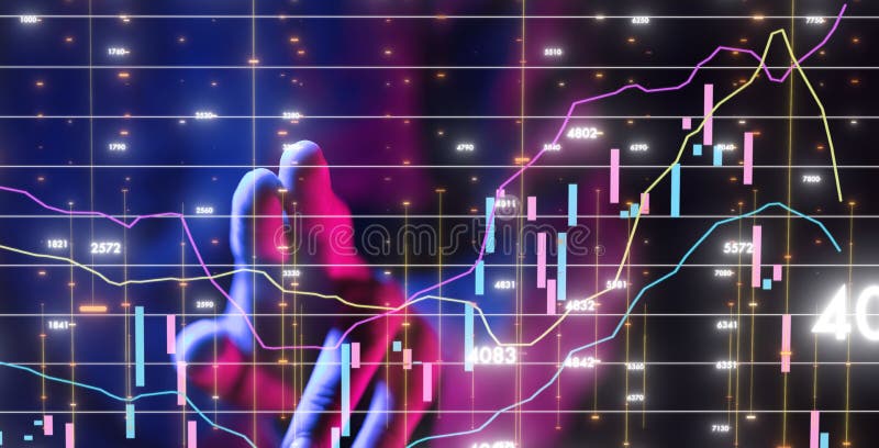 A Stock Trading Digital Investment Dashboard Stock Image - Image of ...