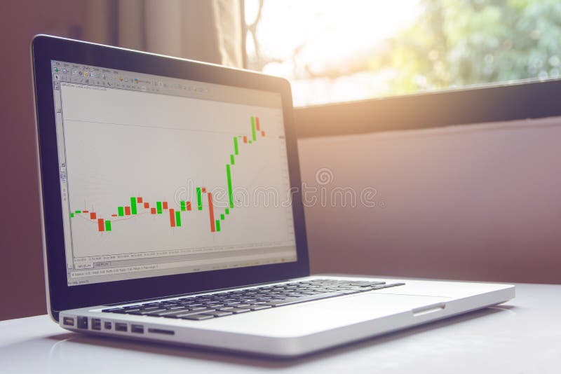 Forex Concept - Candlestick Chart Red Green in Financial Market for ...