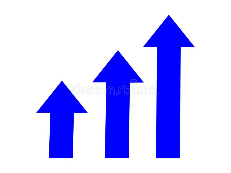 Stock up arrows stock illustration. Illustration of text - 371970989
