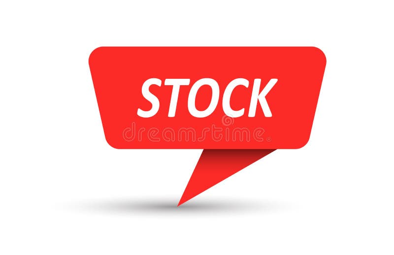 Stock. Vector Banner, Pointer, Sticker, Label or Speech Bubble Stock ...