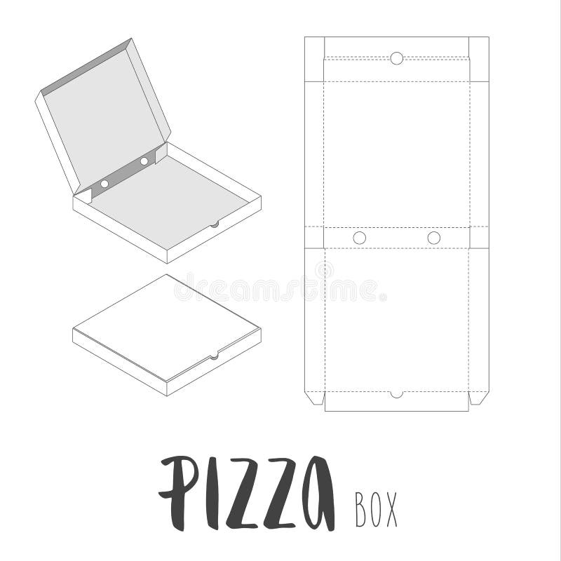 Stock vector box for pizza stock vector. Illustration of product - 93802740