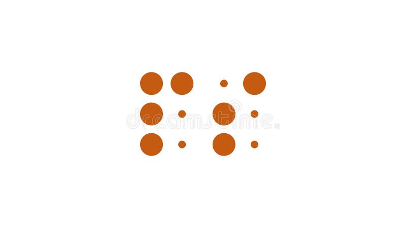 Stock Vector for Braille Icon of Blind People S Reading Method Stock ...