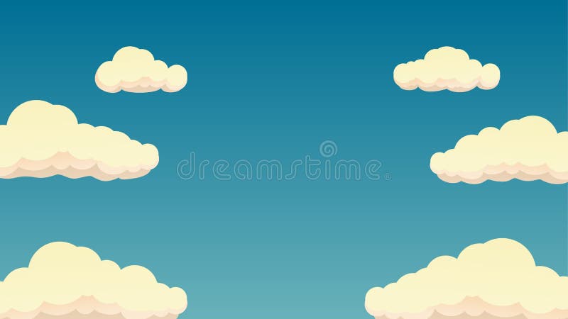 Clouds on Subtle Gradient Blue Sky Background Stock Vector Stock Vector ...