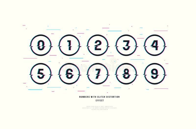 Stock Vector Decorative Numbers in Round Frames Stock Vector ...