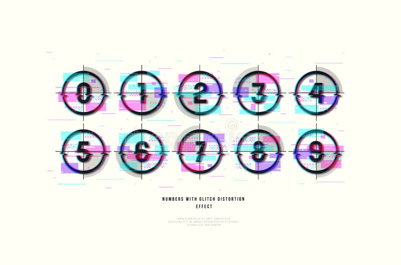 Numbers Set from 1 To 100 in Round Shape. Stock Vector - Illustration ...