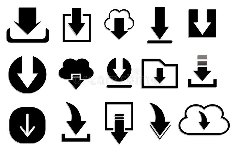 Download Icon Multiple Stock Illustrations – 272 Download Icon Multiple ...