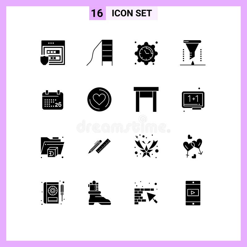 Stock Vector Icon Pack of 16 Line Signs and Symbols for Indian, Filter ...