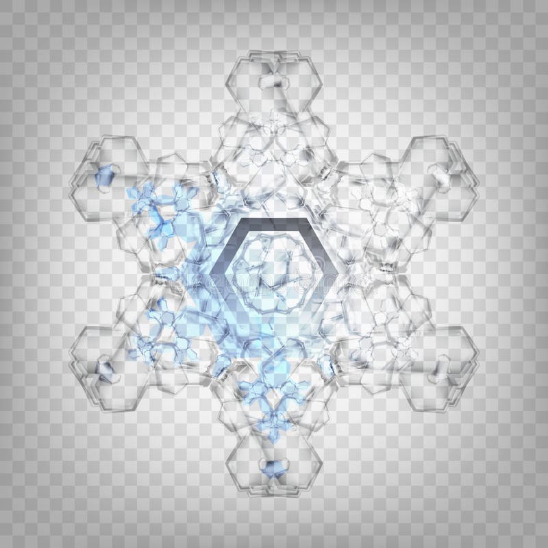 Realistic Snowflake Icon Set Stock Vector - Illustration of holiday ...
