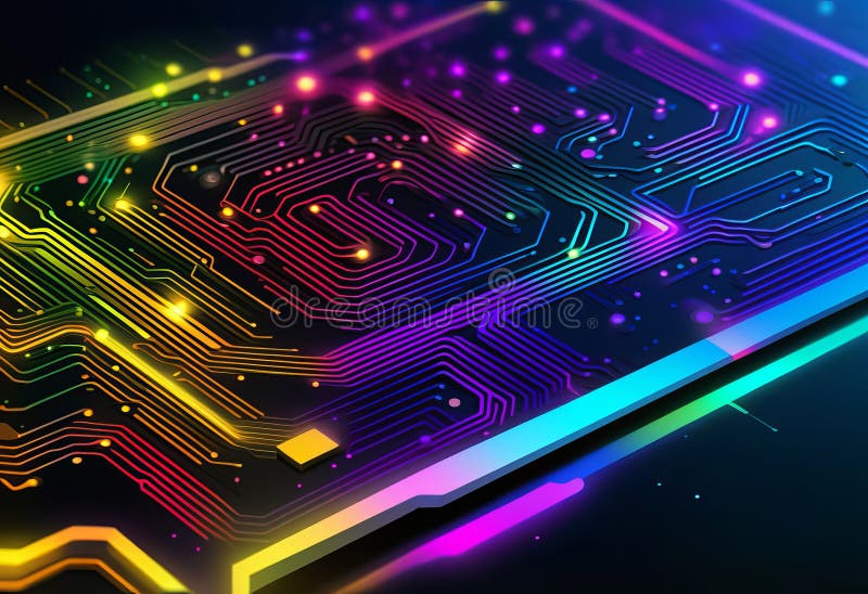 Stock Vector Illustration of Technology Futuristic Circuit Digital ...