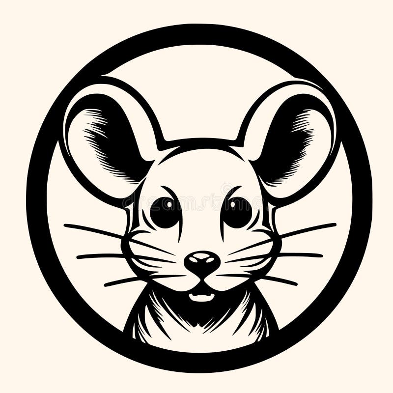 Mouse Vector for Logo or Icon,clip Art, Drawing Elegant Minimalist ...