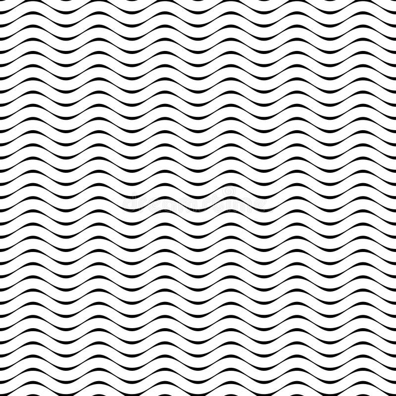 Wave Pattern Black And White