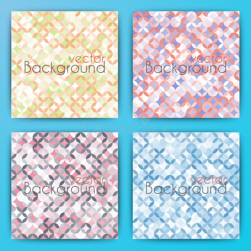 Stock Vector Set Abstract Background Stock Vector - Illustration of ...