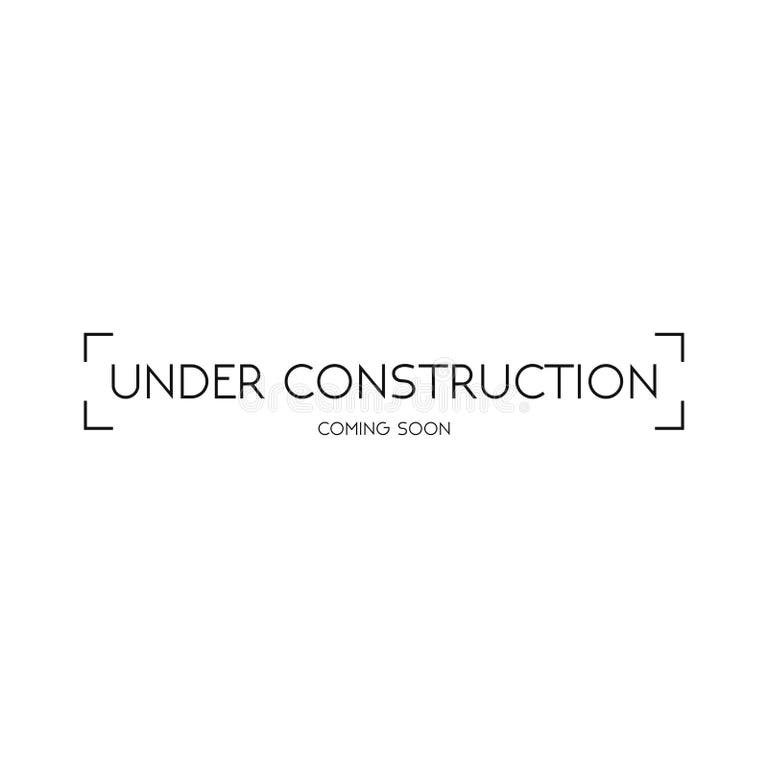 SIMPLE Under Construction Vector Sign 12 Stock Photo - Illustration of ...