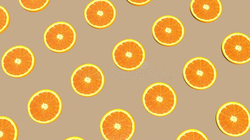 Orange Seamless Looping Animation Stock Footage - Video of citrus ...