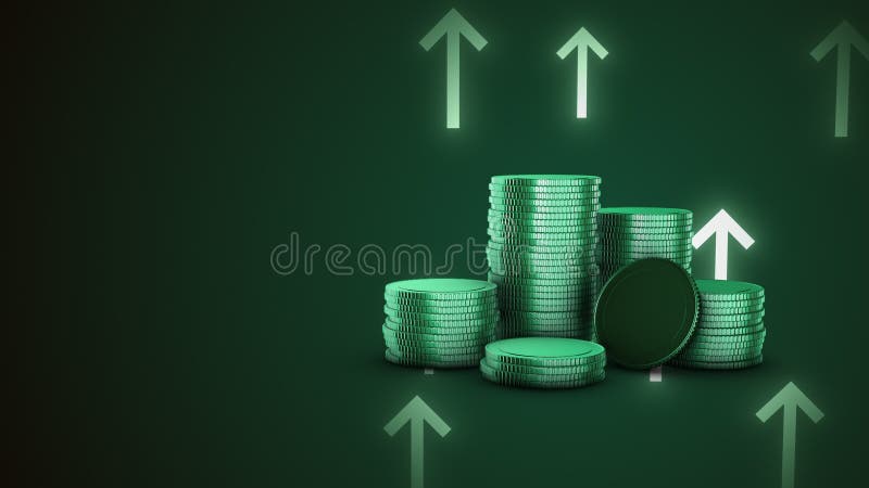 Financial Success and Growth Concept 3d Animation Stock Footage - Video ...
