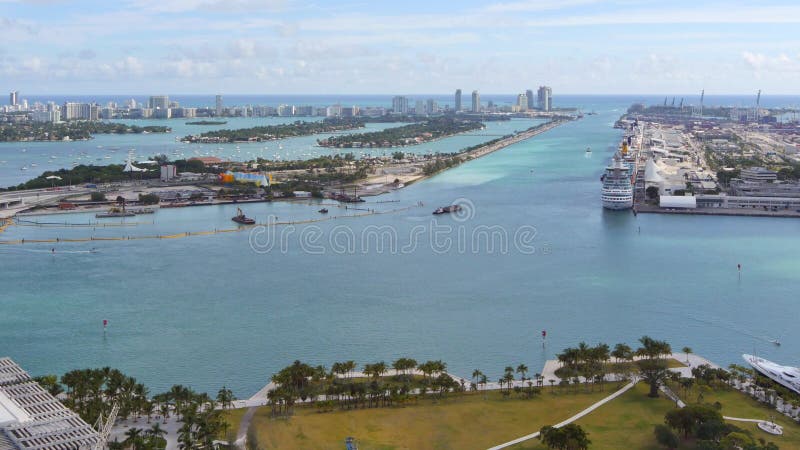 Stock Video of Miami Birds Eye View Stock Video - Video of ship, hidef ...