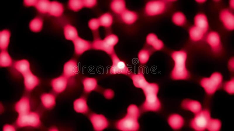 Dynamic Red Network Animation on Black Background Perfect for ...