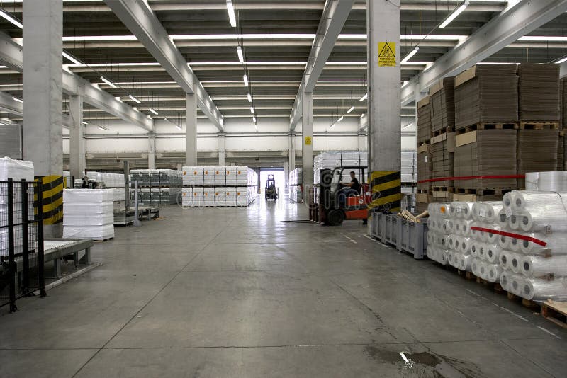 Stock Warehouse stock image. Image of built, global, merchandise - 8137369