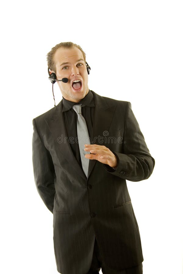 Stockbroker or Customer Service Rep Stock Image - Image of occupation ...