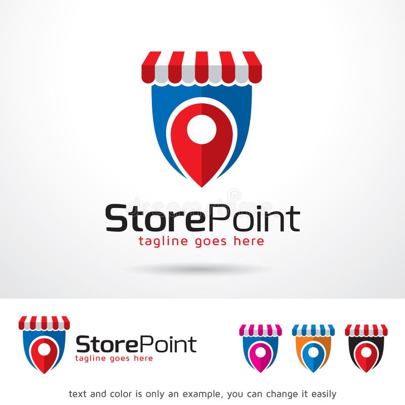 Stockez Le Point Logo Template Design Vector Illustration de Vecteur ...