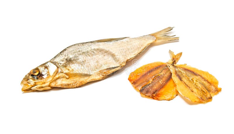 Stockfish and Two Slices of Fish Closeup Stock Image - Image of ...