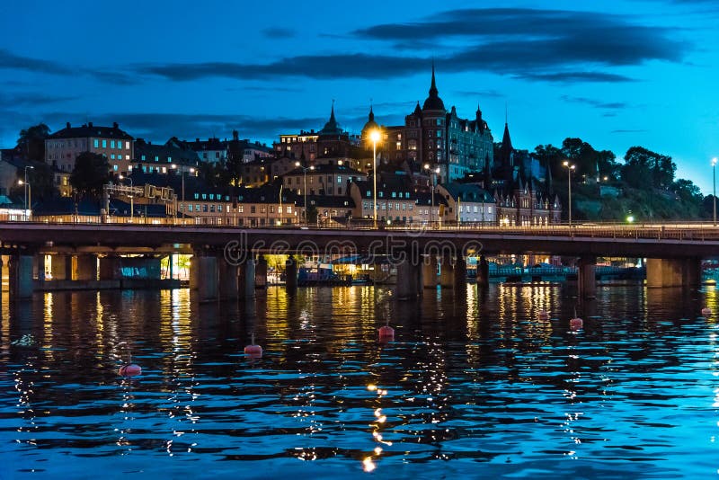 Stockholm in blue stock image. Image of reflection, blue - 220137787