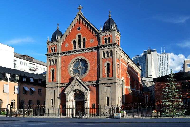 Stockholm. Catholic Cathedral Stock Image - Image of stockholm, eriks ...