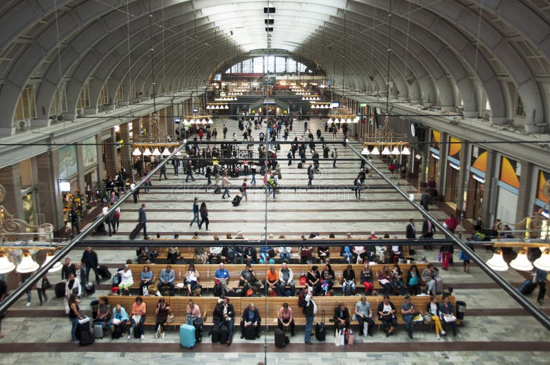 Stockholm, central station editorial stock image. Image of scandinavia ...