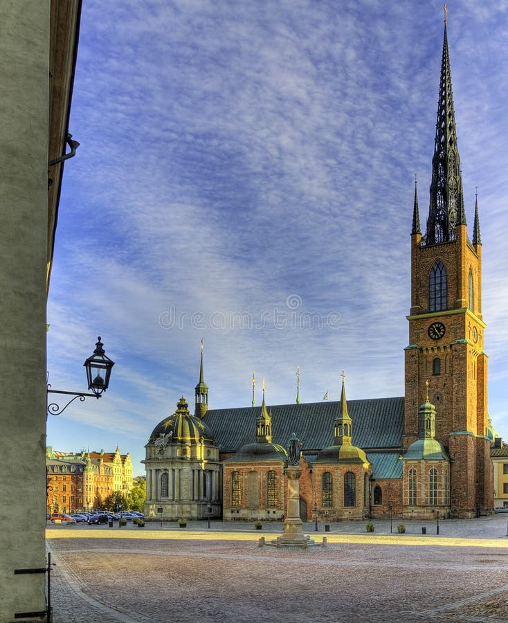 Stockholm church. stock photo. Image of cobblestone, landmark - 26626476