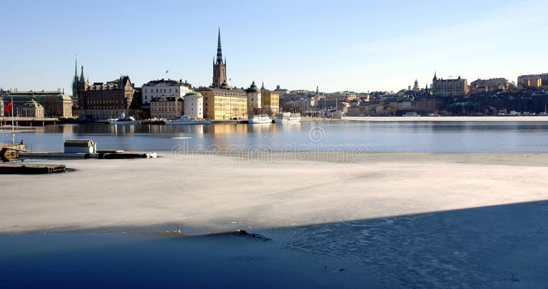 Stockholm on early spring stock photo. Image of viewpoint - 4875262