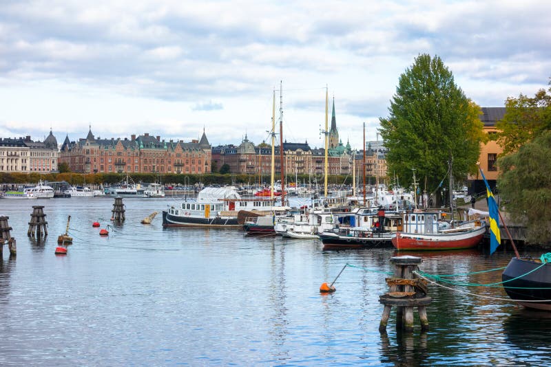 Stockholm harbor stock photo. Image of europe, scene - 140423164