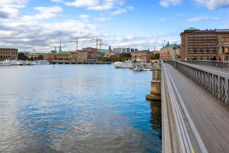 Stockholm harbor stock image. Image of europe, scene - 140423187