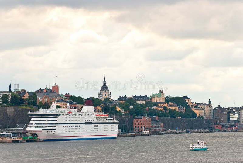 Stockholm harbor. Sweden. stock photo. Image of baltic - 25817774